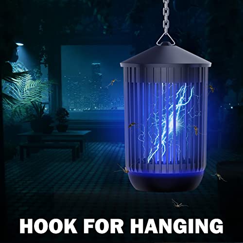Electric Bug Zapper Outdoor, 4200V Electric Mosquito Zapper, 20w High Powered Pest Control Waterproof for Home, Backyard, Garden and Camping
