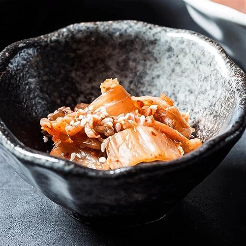 TRESORS Appetizer Plates Snack Bowls 4.1 Inch Porcelain Soy Sauce Dip Bowl Appetizer Plate Japanese Dinnerware Set Sushi Sauce Ketchup Salad Dressing Dish Salad Plates Dinner Plates (Color : C)
