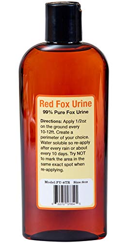 Just Scentsational FU-8 Red Fox Urine for Gardens, Hunters, and Trappers, 8 oz