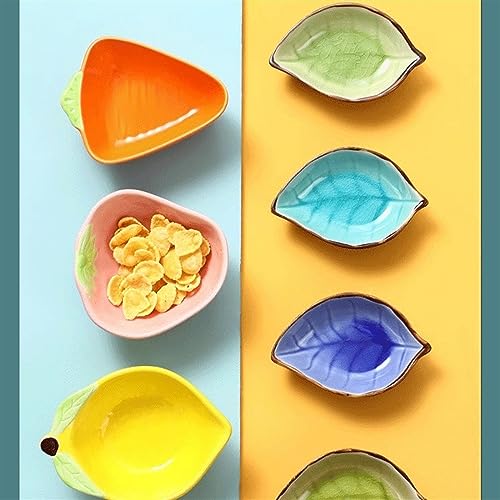 Appetizer Plates Snack Bowls Cute Ceramic Soy Sauce Plate Mini Seasoning Plate Tomato Sauce Plate Tomato Sauce Soy Sauce Appetizer Dipping Sauce Small Bowl Salad Plates Dinner Plates ( Color : A )