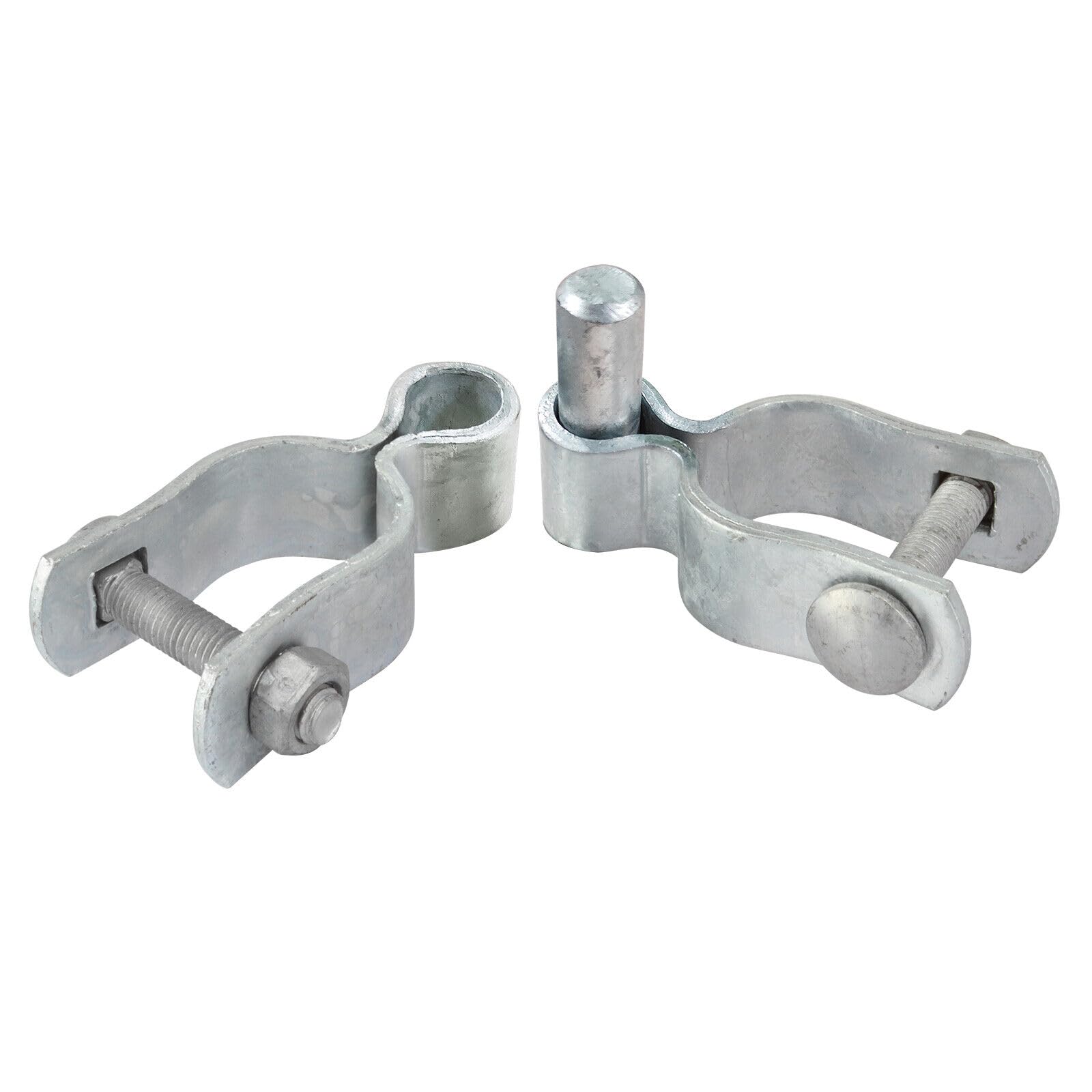 4 Sets Chain Link Fence Gate Post Hinge,Male and Female Hinge,Max Load 220lb