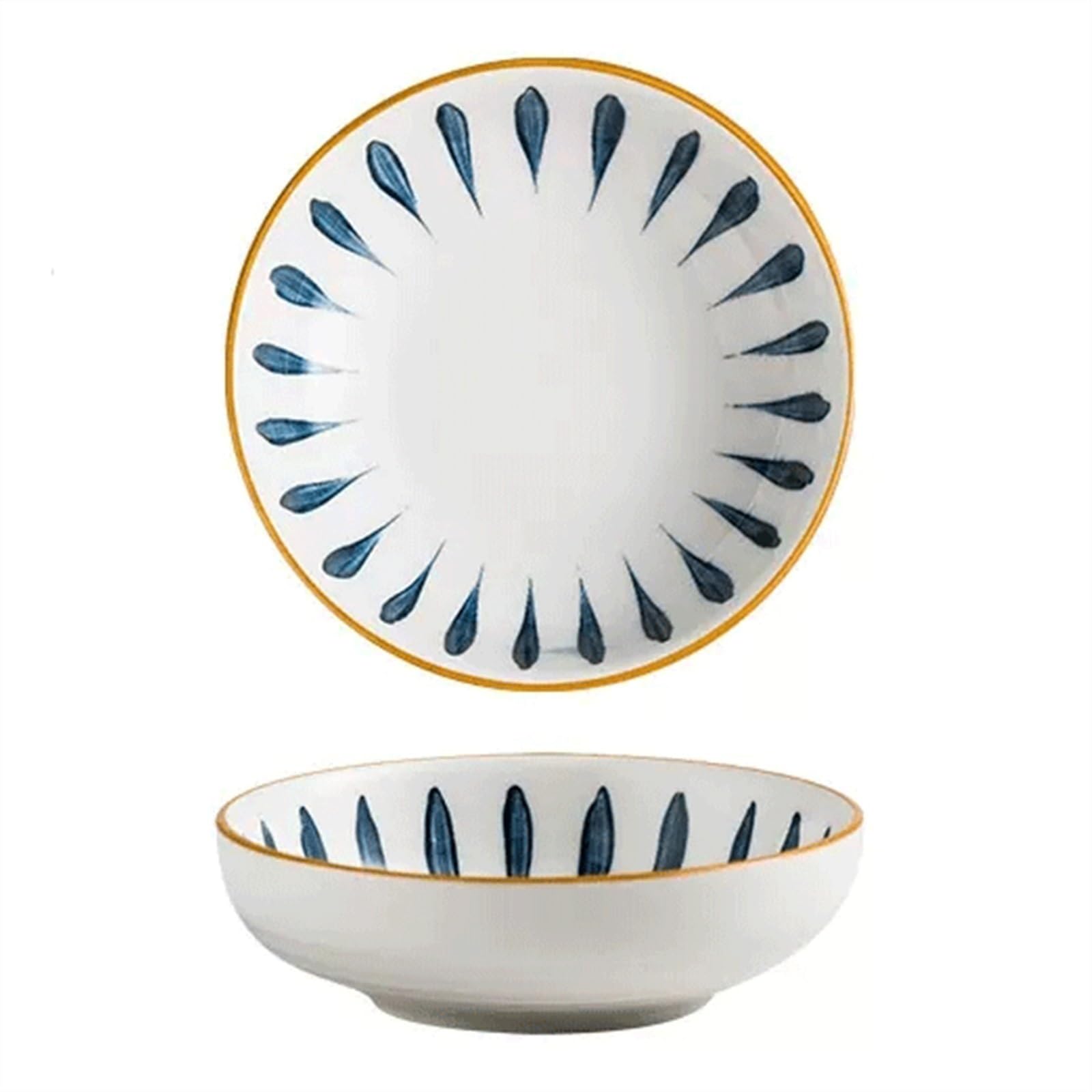 TRESORS Appetizer Plates Snack Bowls Round Soy Sauce Bowl Ceramic Bowl Dipping Bowl Suitable For Side Dishes Dessert Dessert Dipping Bowl Salad Plates Dinner Plates