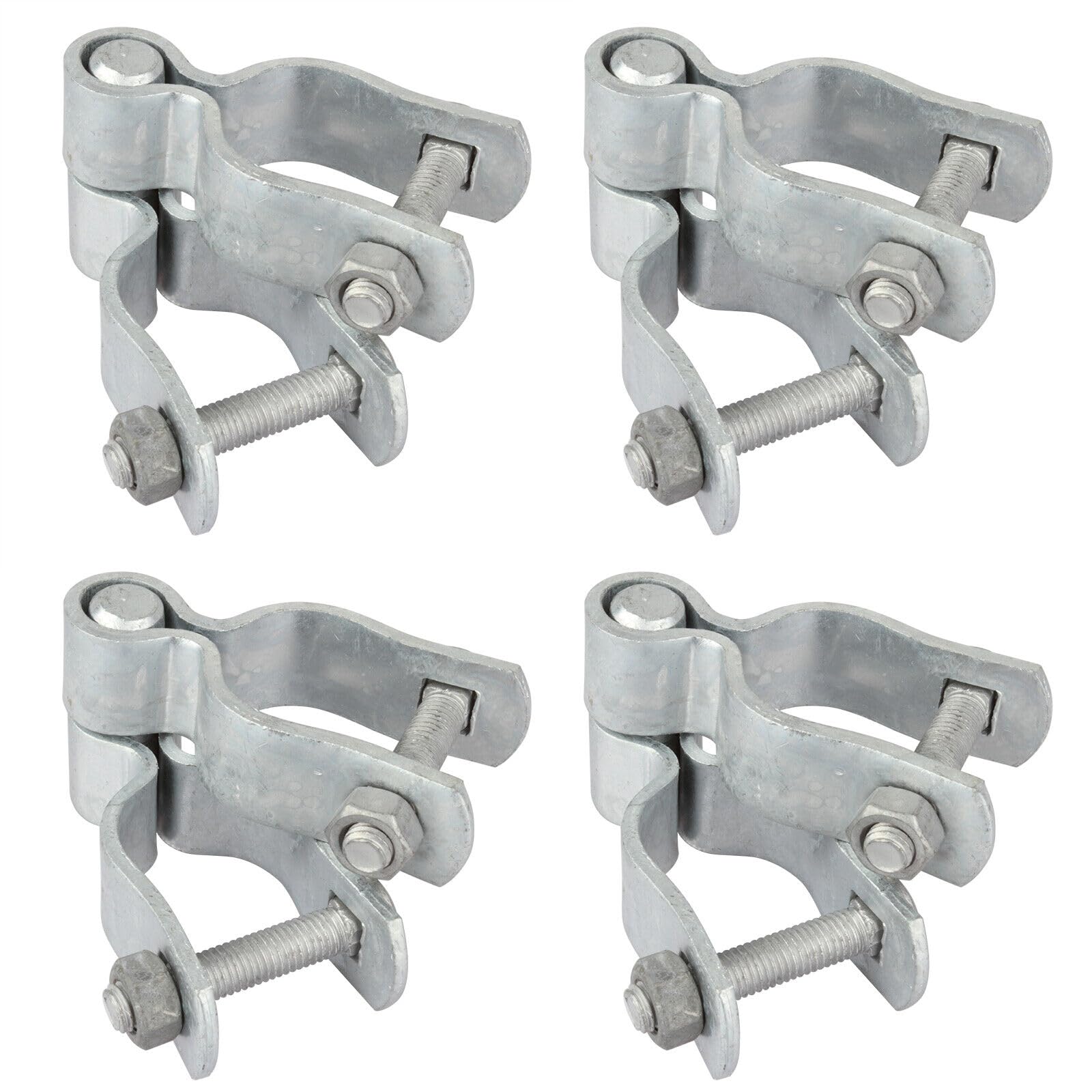 4 Sets Chain Link Fence Gate Post Hinge,Male and Female Hinge,Max Load 220lb