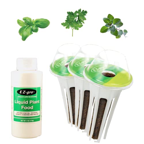 EZ-gro Italian Herb Seed Pod Kit Compatible with Aerogarden Seed Pod Kit - Pre-Seeded Seed Pods (3 Pod)