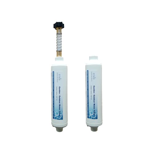 Envig Catalytic Carbon KDF Inline Garden Hose Filter Removes Chloramine, Chlorine, VOCs & Chemicals For Hydroponics, Microgreens, Organic Gardening, Pet, and Healthy Outdoor Living (2)