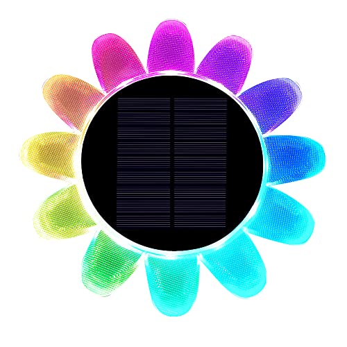 6.3" Magic RGB Color LED Floating Pool Lights IP68 Waterproof Solar Pond Light with Remote Flower Night Lights for Swimming Pool Party Decorations, Pond, Garden (2Packs)