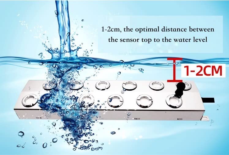 NP Mist Maker 12 Head Fogger Stainless Steel Pond Mister with Waterproof Power Supply & 5M/16.4ft Long Cable Ultrasonic Humidifier for Water Fountain Spray Machine