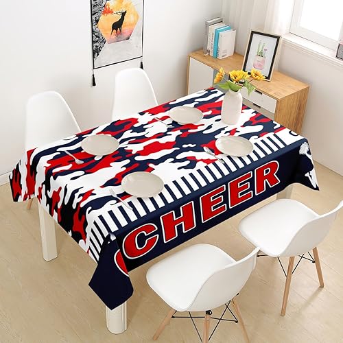 Red Camo Geometry Bed Sheet 4 Piece,Gymnastics Dance Sheets Full Size Bed Set,Dreamy Girly Cheerleading Bedding Set with Flat,Fitted Sheet,2 Pillow Cases