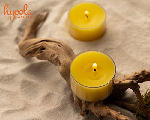 Tealight Citronella Candles Outdoor - 8 Hour Burn Time - Indoor and Outdoor Mosquito, Insect and Bug Repellent Citronella Candle - Natural Fresh Scent – Decorative in Clear Cup - 80 Pack