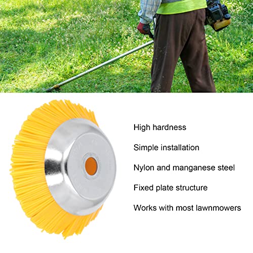 Cyllde 25mm Nylon Wheel Brush Trimmer High Hardness Nylon Manganese Steel Wire Patio Garden Trimmer Head