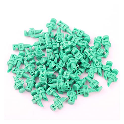 VIEUE Garden Drip Irrigation System Accessories 500 Pieces of Green 180 Degree Reflective Nozzle Micro Nozzle Garden Lawn Plant Irrigation System Atomizing Nozzle