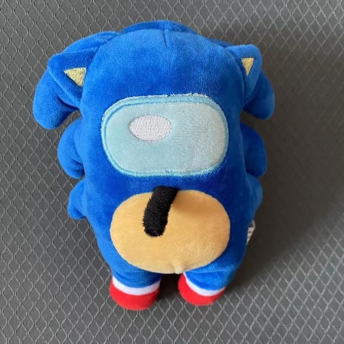 Metal Sonic 15cm/6in Sonic Plush Toy, Plush, Sonic exe Plush, Sonic Among Plush, Gift for Kids or Fans
