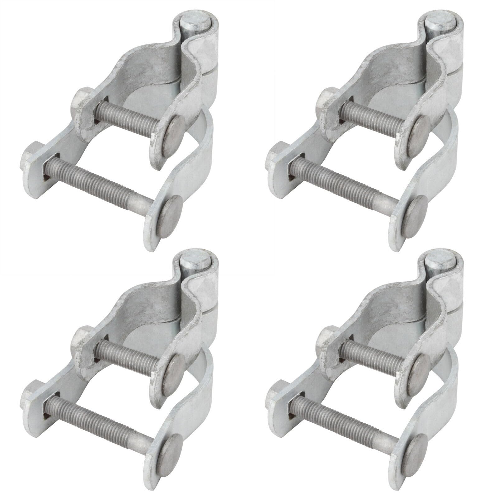 4 Sets Chain Link Fence Gate Post Hinge, Male and Female Hinge Max Load 220lb
