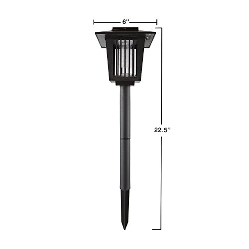 Pure Garden Solar Power Uv Led Light β Black