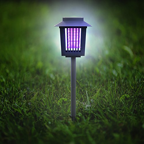 Pure Garden Solar Power Uv Led Light β Black