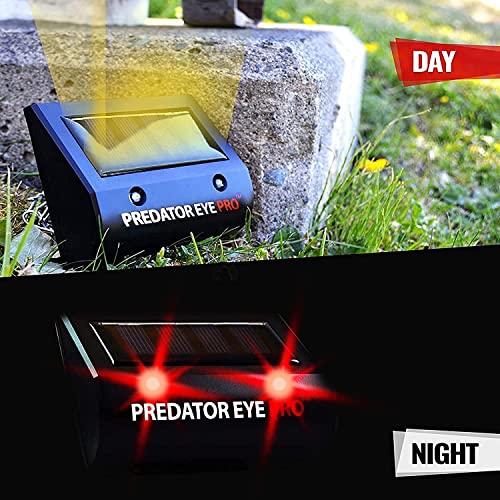 Predator Eye PRO - Aspectek - 4600sq ft Coverage w/Kick Stand Solar Powered Predator Light Deterrent Light Night Time Animal Control - 2 Pack