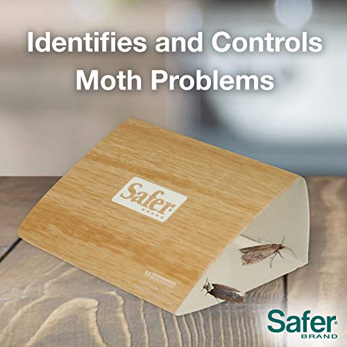 Safer Brand 05140 Pantry Moth Pest Trap and Killer for Grain, Flour, Meal and Seed Moths - 2 Traps