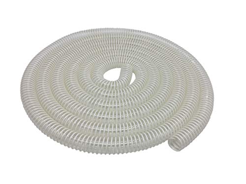 Pool Filter Pump Connection Hose 1.25 Inches Above Ground Pool Replacement Hose Premium Quality Kinkproof PVC Hose 20 Feet x 1-1/4