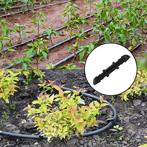 Irrigation Fittings Kit for 1/4" Tubing Drip Irrigation Barbed Connectors Lawn Gardens Flower Beds Herbs Gardens Drip Systems
