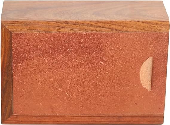 SUPER QUALITY HANDICRAFTS INDIA Wooden Urn Box For Pet Ashes | Handmade Rosewood Keepsake Urns (6 x 4 x 2.75)