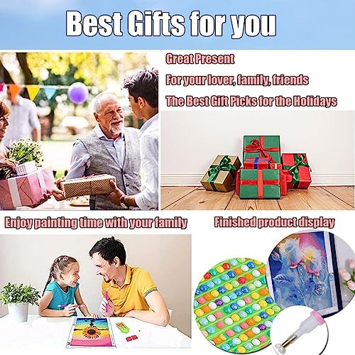 5D Diamond Painting Kits Angel Girl DIY Partial Special Shape Drill Diamond Art Painting for Adults with Accessories for Home Wall Decor 30x40cm
