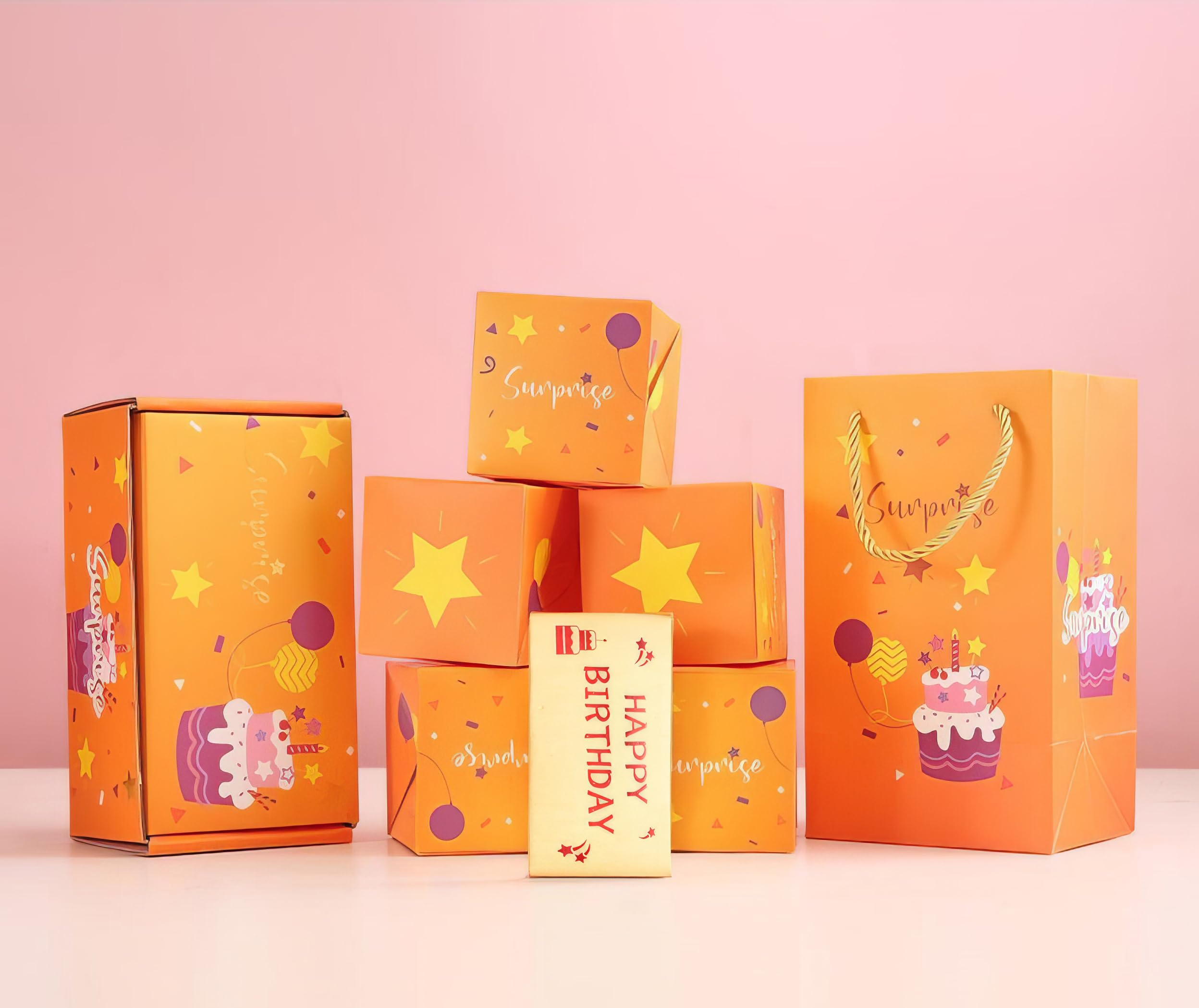 CASINIS Surprise Gift Box Pop Up Boxes Pop Out Explosion Gift Box Creativity Folding Bouncing Red Envelope Gift Box for Birthday Anniversary Valentine Proposal (Happy birthday)