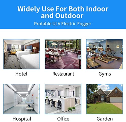 4.5L (1.2 Gallon) Electric ULV Portable Fogger Sprayer Machine Atomizer Mist Cold Fogger Machine Spraying Distance 30ft for Home,Hotel,Church,School,Yard