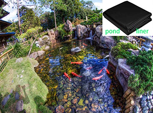 dsdzkj Pond Liner, 6' x 10' Preformed Pond Liner for Koi Ponds and Water Gardens