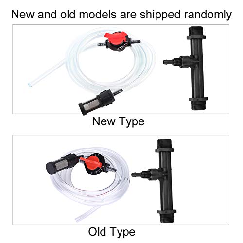 Ciglow Irrigation Venturi Fertilizer Injectors, Garden Irrigation Device Kit G3/4 Fertilizer Injector + Switch + Filter + Water Tube