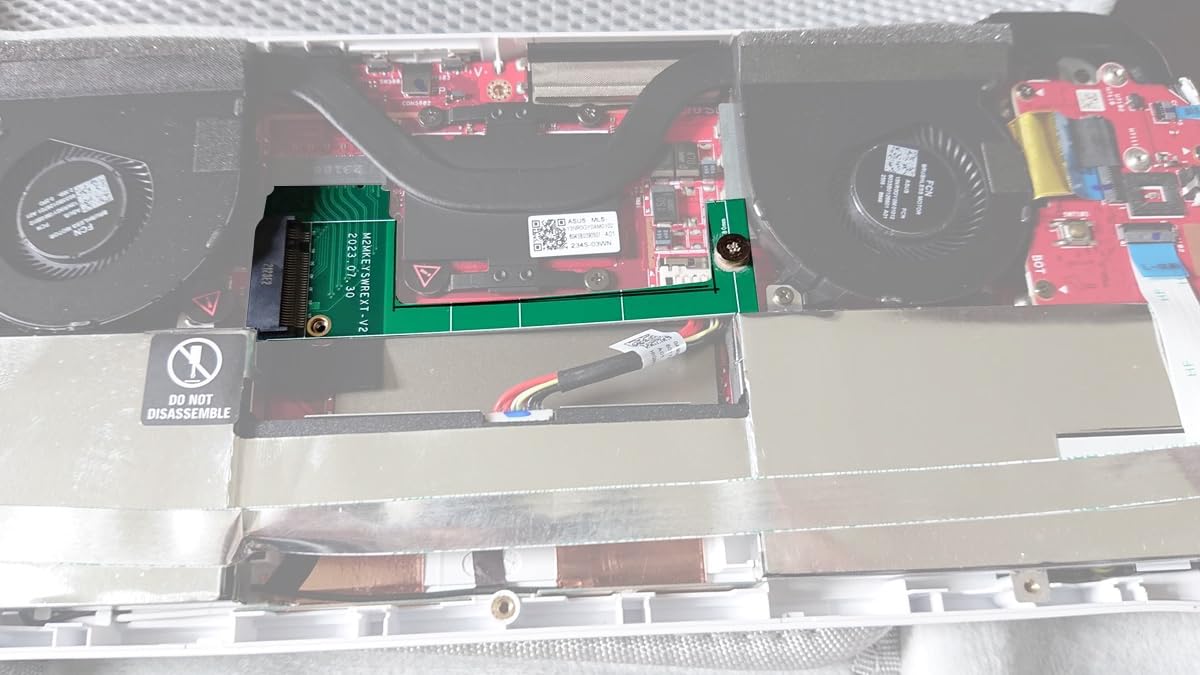 JMT M.2 Modified Board 2230 to 2280mm NVME MKey Modification PCB Circuit Board Compatible with ROG Ally Handheld Game Console (4layer Pcie4 Long)