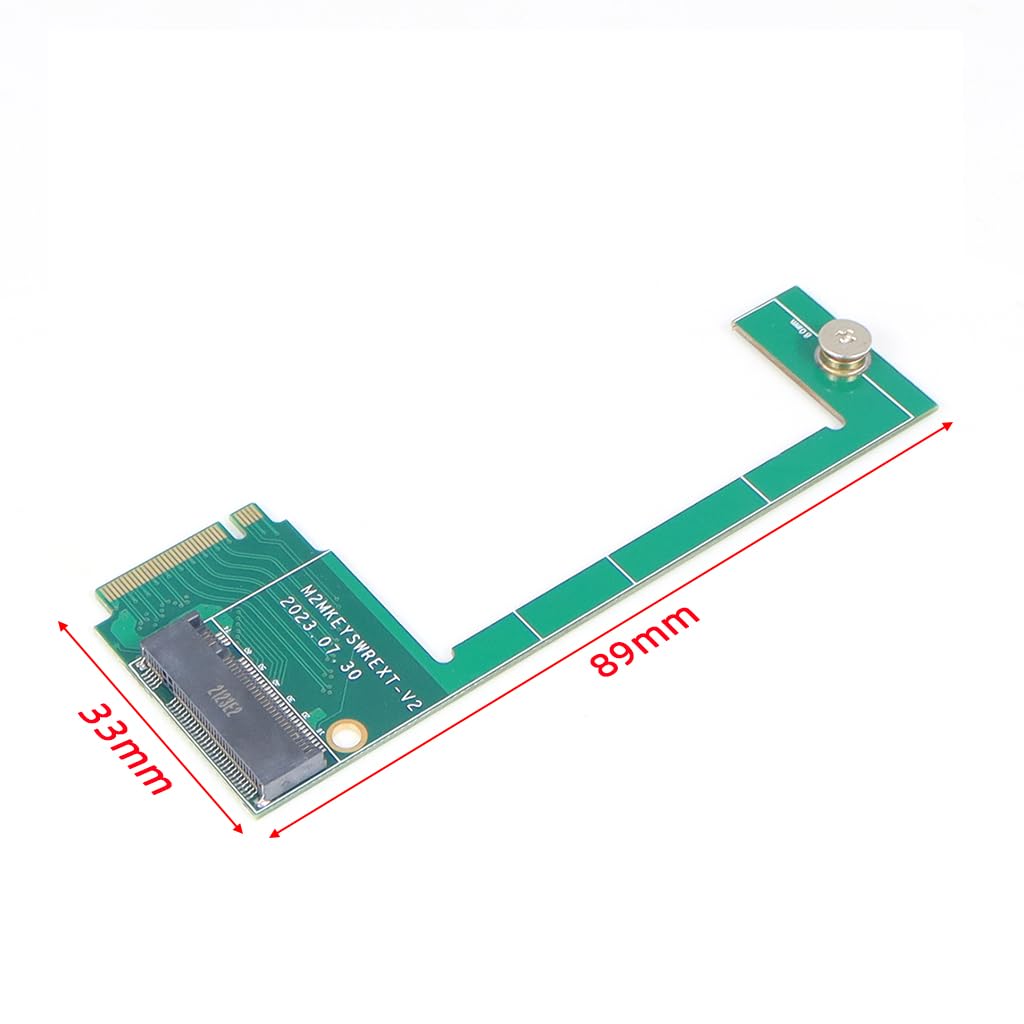 JMT M.2 Modified Board 2230 to 2280mm NVME MKey Modification PCB Circuit Board Compatible with ROG Ally Handheld Game Console (4layer Pcie4 Long)