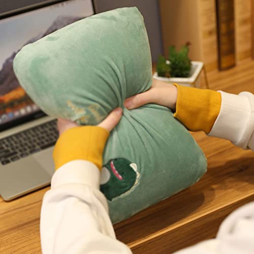SPICLY Travel Pillow Office Student Nap Pillow Portable Small Pillow Plush Memory Foam Sleeping Nap Neck Throw Pillow Cushion (Color : Black)