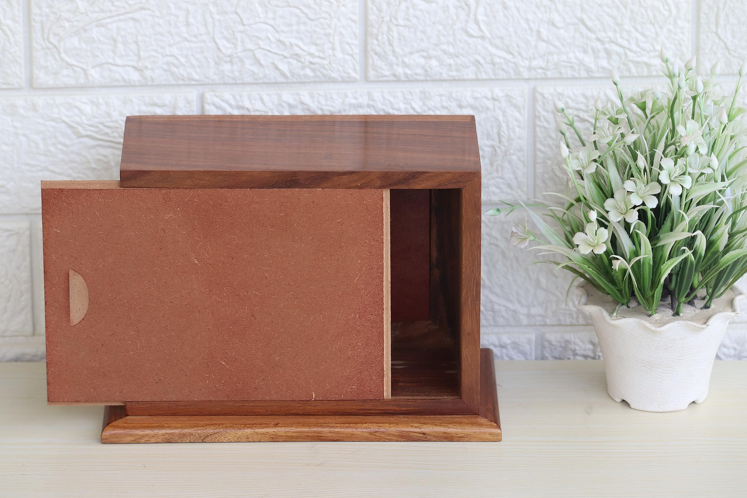 Wooden Photo Urns for Pet Ashes | Wood Cremation Urns | Decorative Urns | Funeral Urns | Handmade Urn for Cat and Dog | Keepsake Urns