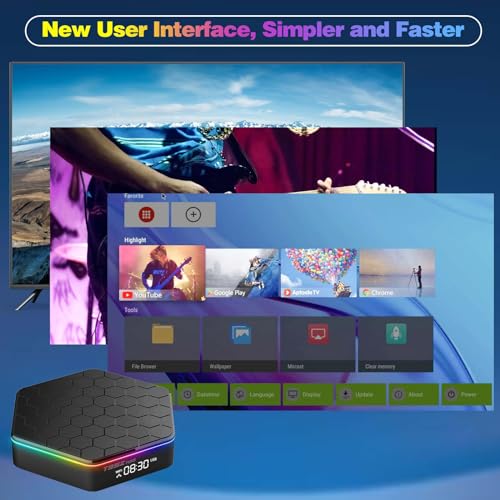TV Box Android 11.0 4GB RAM 64GB ROM S905W2 Quad-Core 64bit Cortex-A35 2.4G/5.8G WiFi OTA Update UHD 4K TV Box HDR10+ BT5.0 USB3.0 HDMI 2.1, Android Box 2023