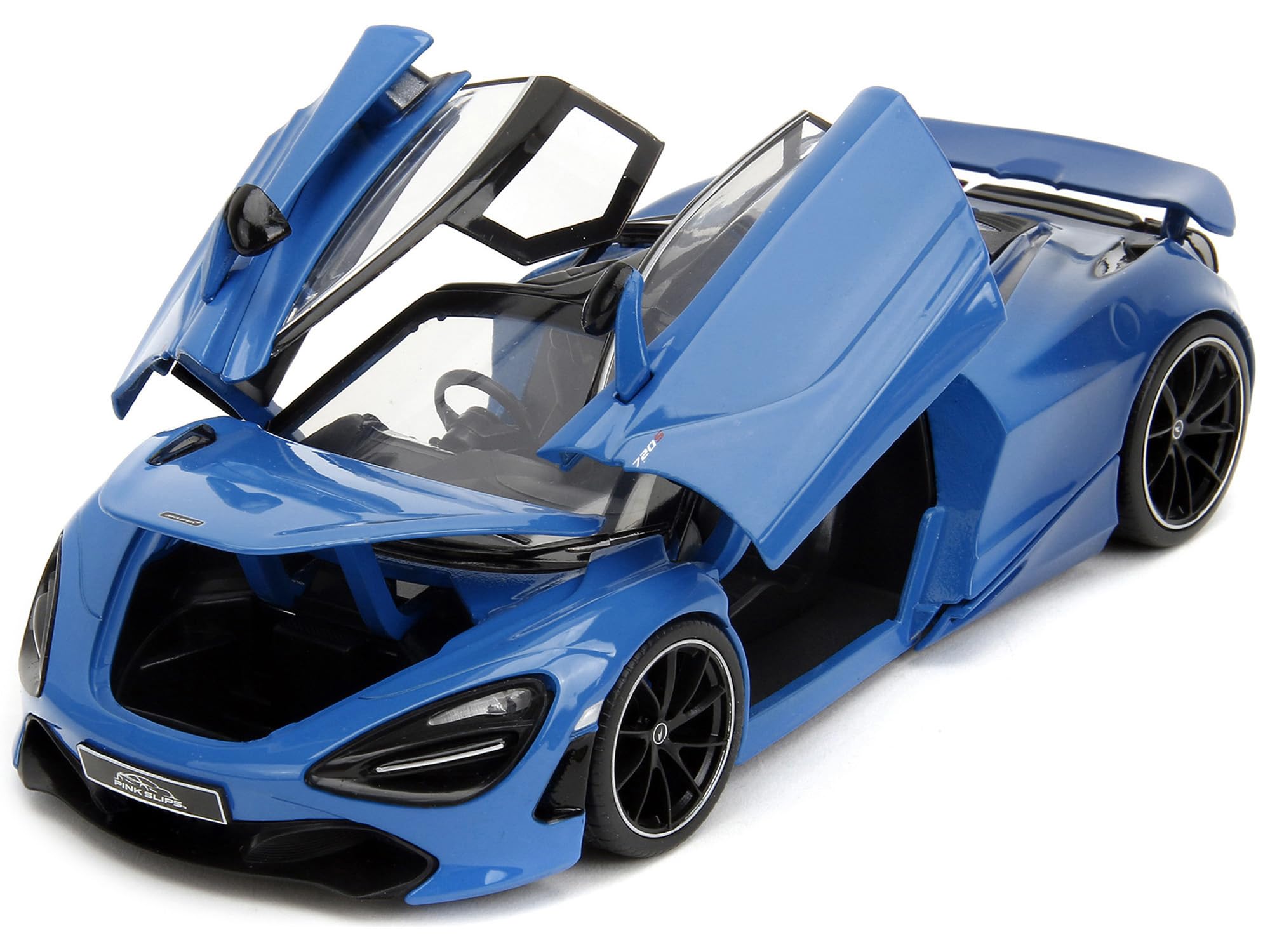 720S Blue and Dark Blue with Black Top Pink Slips Series 1/24 Diecast Model Car by Jada 34850