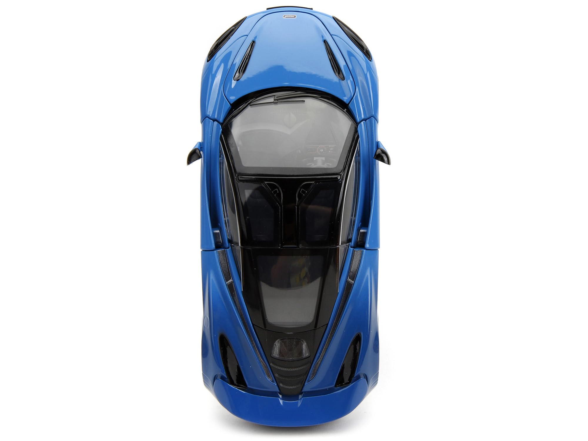720S Blue and Dark Blue with Black Top Pink Slips Series 1/24 Diecast Model Car by Jada 34850