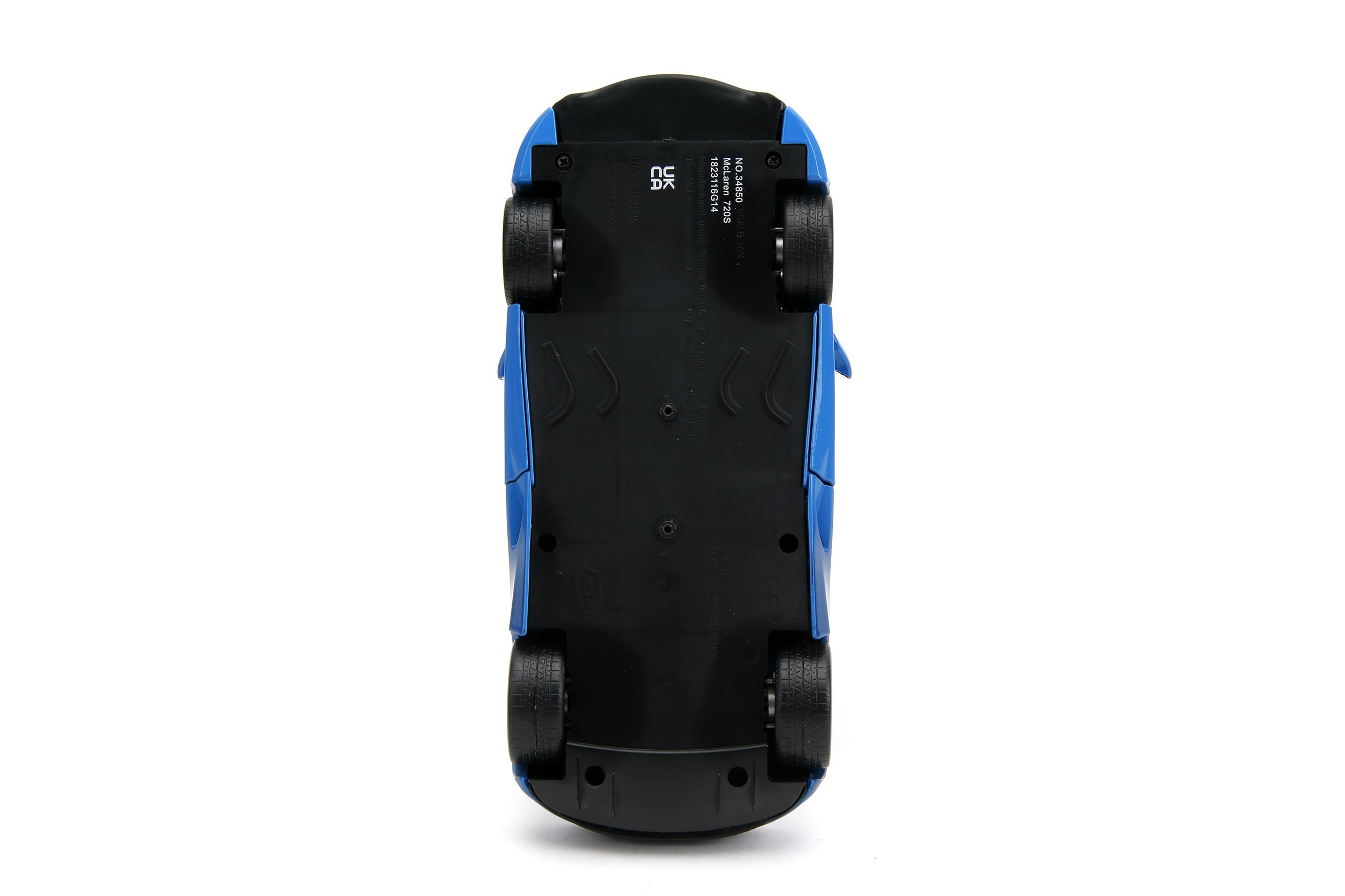 720S Blue and Dark Blue with Black Top Pink Slips Series 1/24 Diecast Model Car by Jada 34850