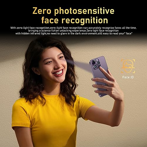 RAYPUR Unlocked Cheap Smart Phone for i15 Ultra, Android 5G Global Version Mobile Phones, 7.3Inch Incell HD Capsule Screen, Support Face Recognition,Black-1TB