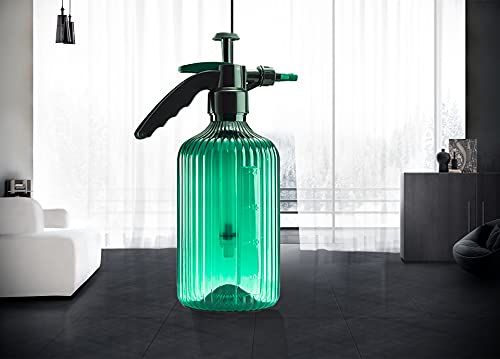 HIOVIOSS 2L Large Green Plants Mister Spray Bottle Handheld Pump Sprayer Retro House Watering Mist for Indoor Garden Care