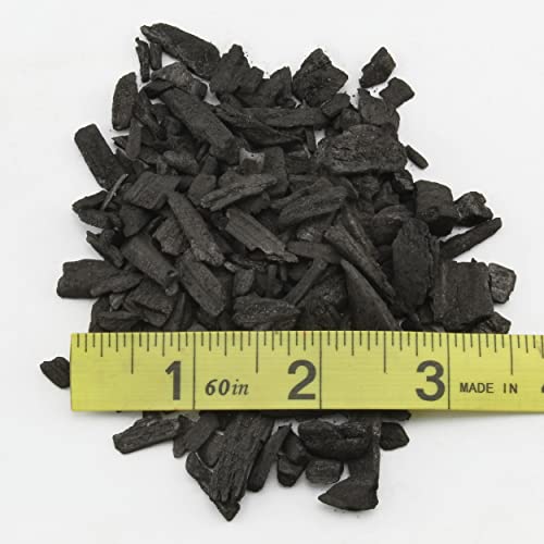 Horticultural Charcoal for Indoor Plants (4 Quarts), Hardwood Soil Amendment for Orchids, Terrariums, and Gardening