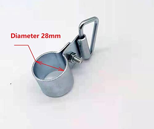 Kerlista,2-Pcs, Weed Eater Trimmer Shaft Clamp Trimmer Replacement Shaft Boom Clamp Shoulder Strap Drive Straight Shaft Tube Mount Clamp for Trimmer Harness Shoulder Strap Garden Lawn Cutter (D-28MM)