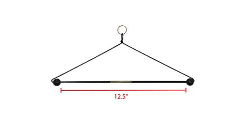 In the Breeze Garden Flag Accessory - Attached Ring for Easy Hanging - Holds up to 12.5 Inch Flags, black,4919