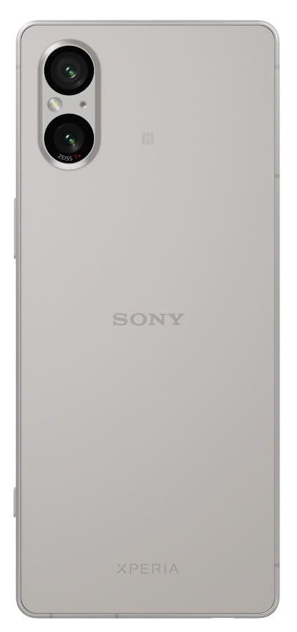 Sony Xperia 5 V 5G Dual XQ-DE72 256GB 8GB RAM Unlocked (GSM Only | No CDMA - not Compatible with Verizon/Sprint) Global, Mobile Cell Phone - Silver