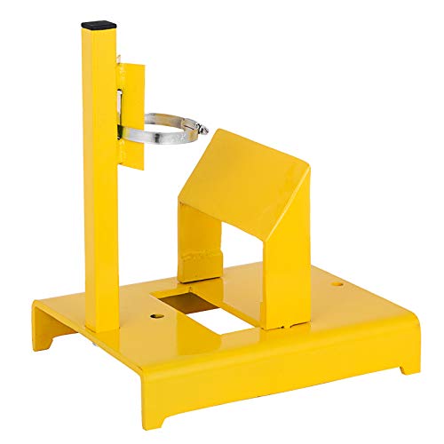 Happybuy 14 inches Yellow Lawn Mower Blade Sharpener Grinder Motor NOT Included Garden Blade Sharpener Adjustable Ring Rust 30°Angle