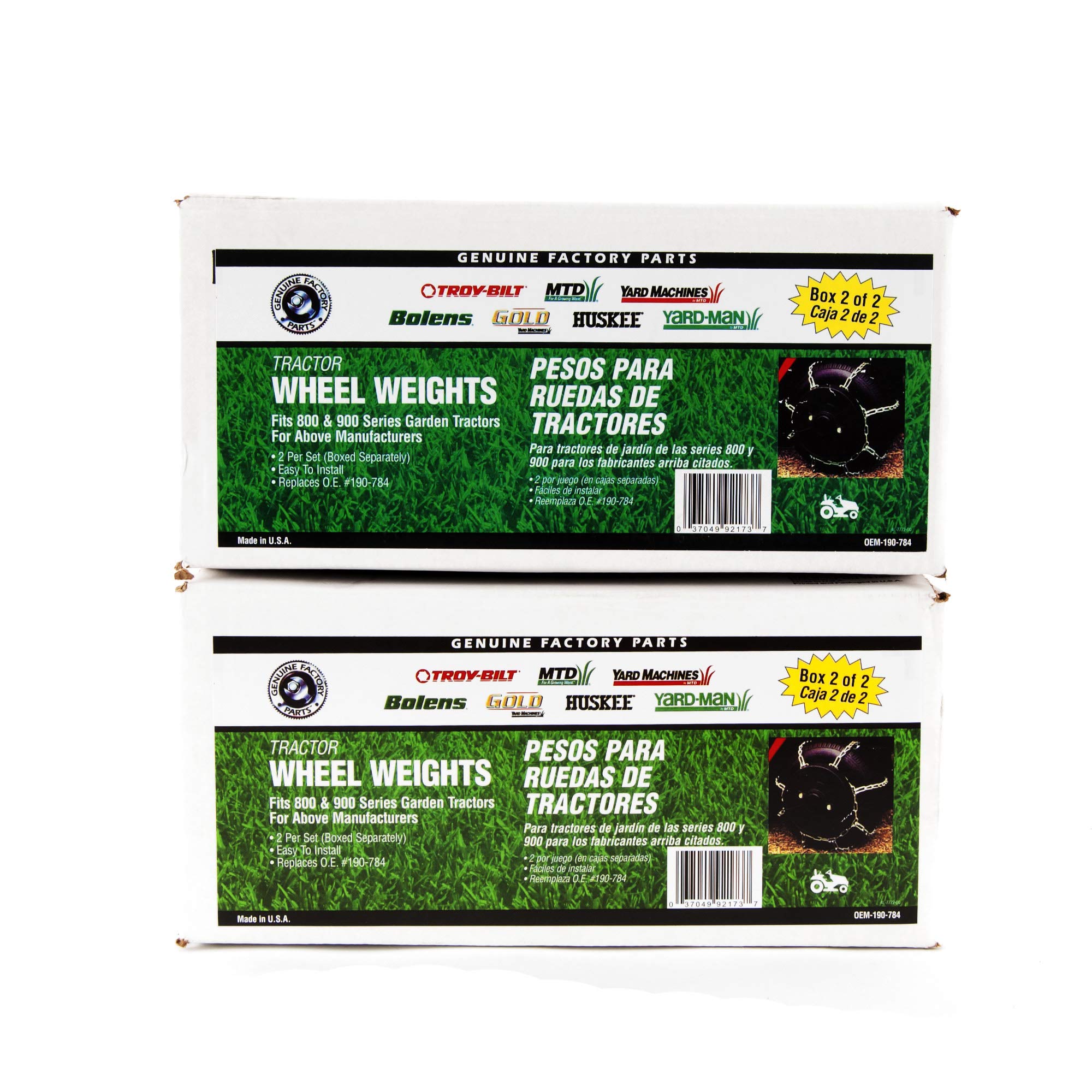 Arnold OEM-190-784 100lb Wheel Weight Set, 100 lb