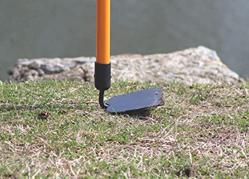 Ashman Garden Hoe (6 Pack)– Sturdy Hand Tiller – Heavy Duty Blade for Digging, Loosening Soil, and Weeding – Rubber Grip Handle for a Strong Hold – Rust Resistant Build.