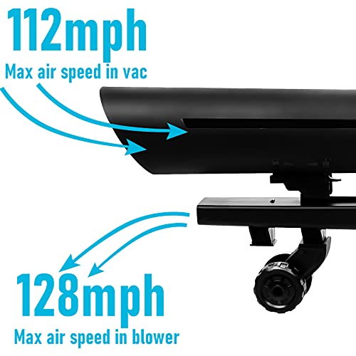 3 in 1 Cordless Leaf Blower Vacuum and Mulcher, 40V Handheld Battery Garden Blower/Vacuum and Shredder with 12L Collection Bag, Wheeled, 35:1 Shredding Ratio, Battery & Charger Included