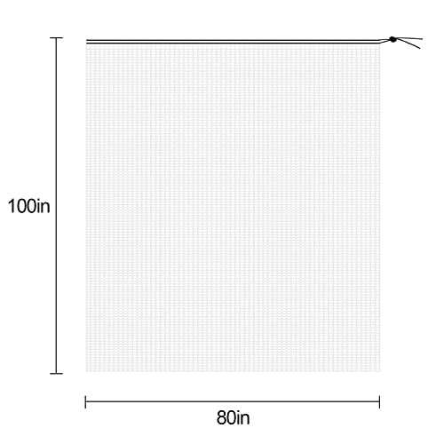 PURPLE STAR 1N 6.5 x 8.2 Feet Insect Bird Barrier Netting Mesh with Drawstring -Garden Bug Netting Plant Cover for Protect Plant Fruit Flower from Insect Bird