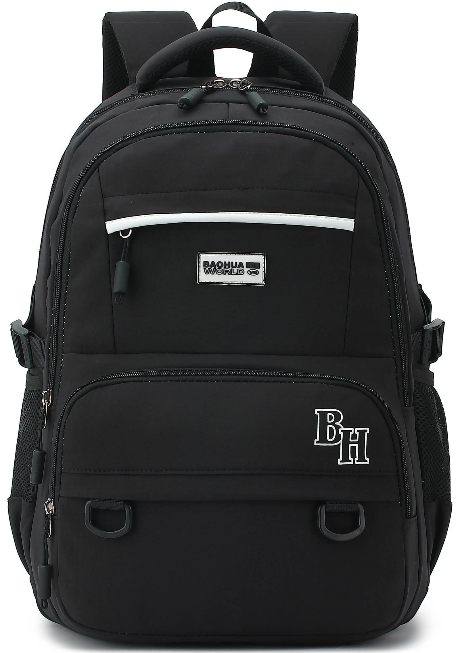 CAMTOP Laptop Backpack 15.6 Inch College Middle School BookBag Travel Backpacks Casual Daypacks (17 Inch,Black)