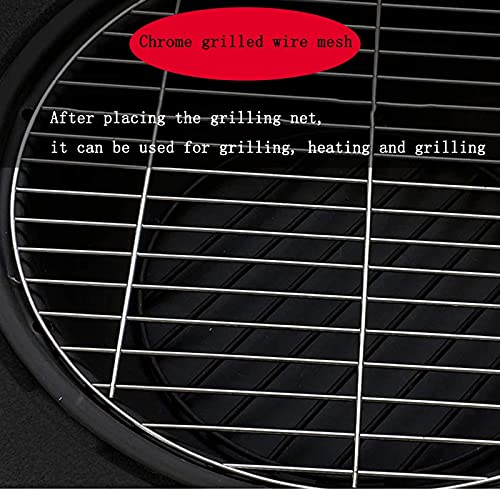 LEAYAN Garden Fire Pit Grill Bowl Grill Barbecue Rack Outdoor Table Top Fire Pit Outdoor Heaters & Fire Pit BBQ Grill Firepit Bowl Backyard Patio Garden Fireplace with Grill Grate for Camping